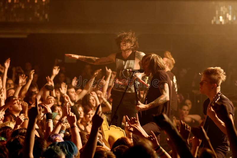 Blessthefall Lucerna Musicbar Praha 10 Editorial Photography - Image of ...