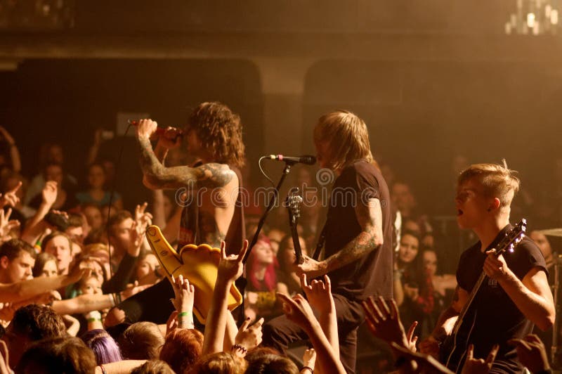 Blessthefall Lucerna Musicbar Praha 12 Editorial Image - Image of ...