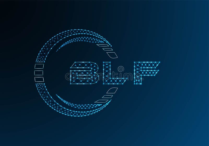 BLF Low Poly Letter Logo Vector Design. BLF Stock Illustration - Illustration of letter ...