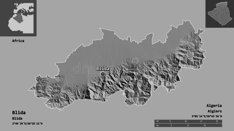 Blida, Province of Algeria,. Previews. Bilevel Stock Illustration ...