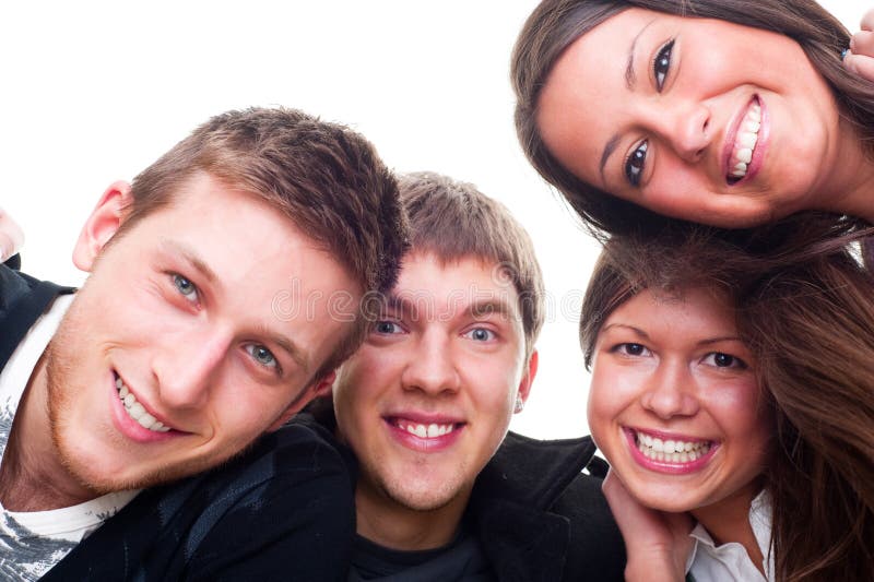 Blije jonge mensen stock foto. Image of leuk, vriendschappelijk - 13962046