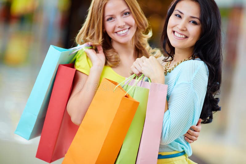 Blije klanten stock foto. Image of wijfje, mensen, emotie - 11716218