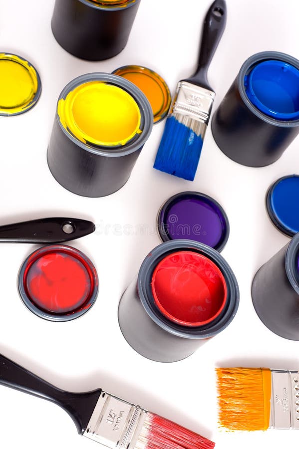 Verfblikken stock afbeelding. Image of houder, exemplaar - 5114355