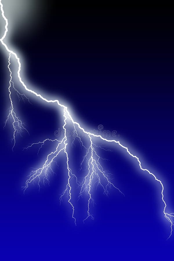 Bliksem stock illustratie. Illustration of flits, vertakken - 3602233