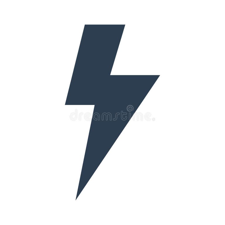 Bliksempictogram Vector Illustratie Stock Illustratie - Illustration of ...