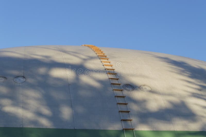 A blimp with ladder stock image. Image of blue, bright - 37862239