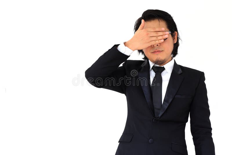 Blind stock image. Image of businessman, blindness, facial - 68991333