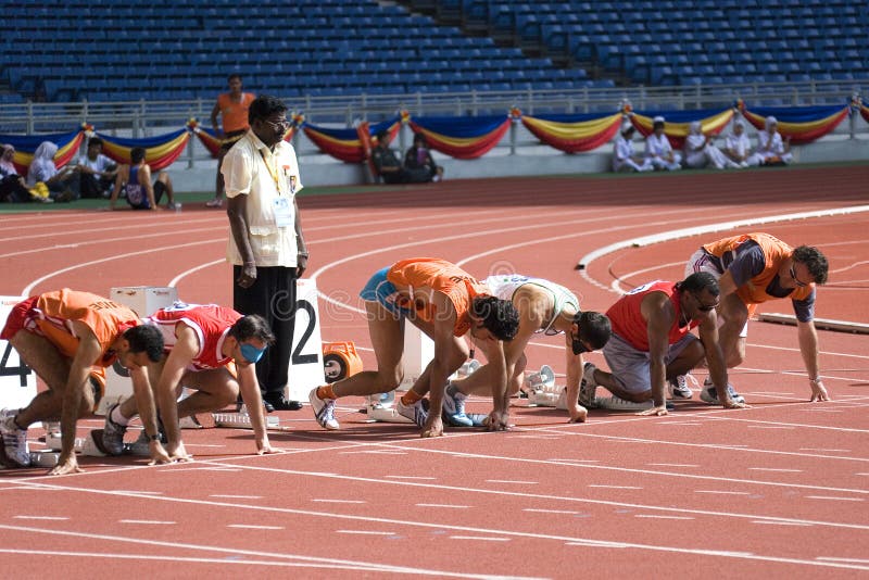 Sprint Athletes stock image. Image of athlete, determination - 3850117