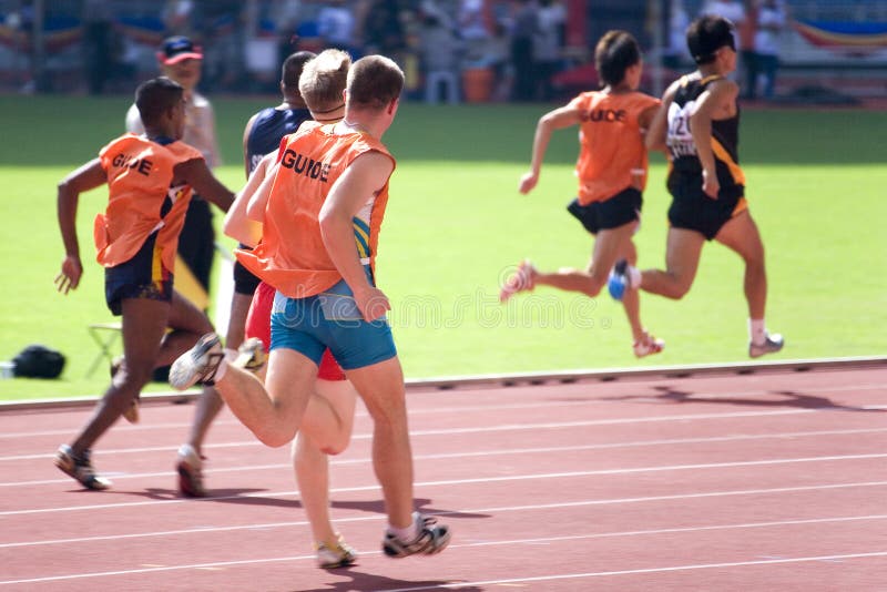 Blind Athletes editorial photography. Image of challenge - 4440192