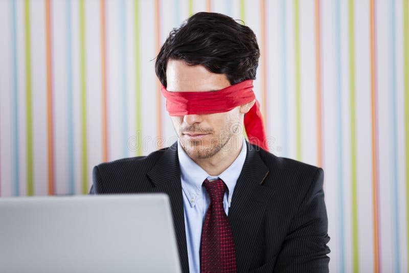 Blind computer user stock photo. Image of keyboard, caucasian - 22717560