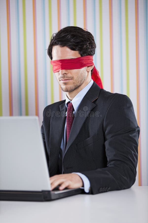 Blind computer user stock photo. Image of keyboard, caucasian - 22717560