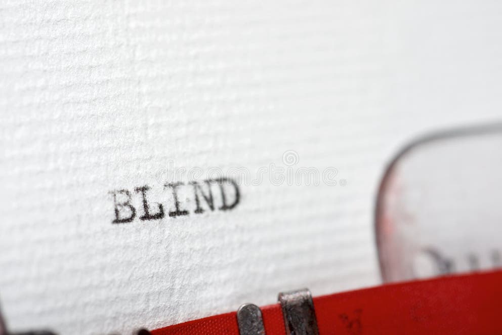 Blind concept view stock photo. Image of blindly, writing - 267285462