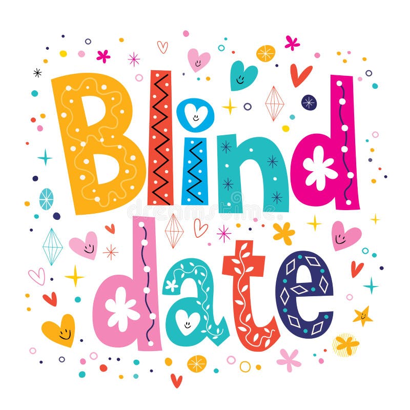 Blind Date Icon Vector Sign and Symbol Isolated on White Background ...