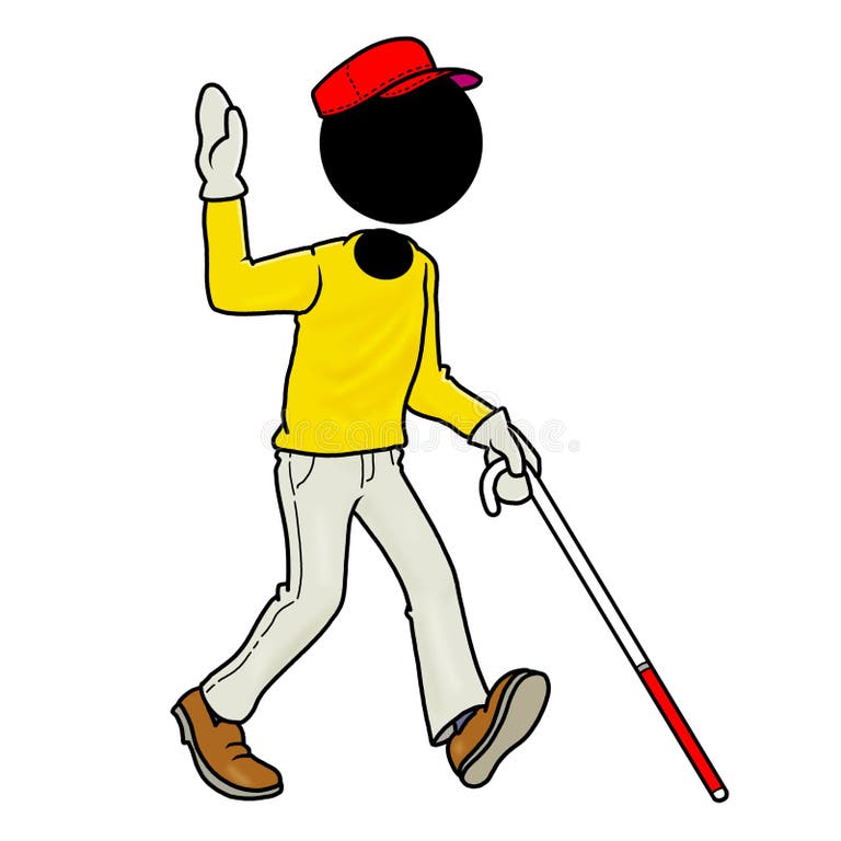 Blind Handicap Man Stock Illustrations – 1,313 Blind Handicap Man Stock ...