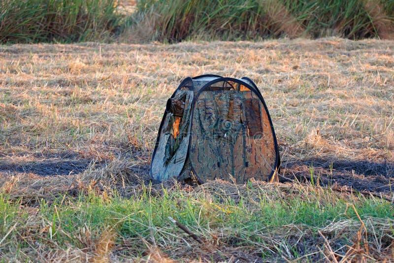 Blind Hide Bird Watching at Sunset Stock Photo - Image of bird, tourism ...