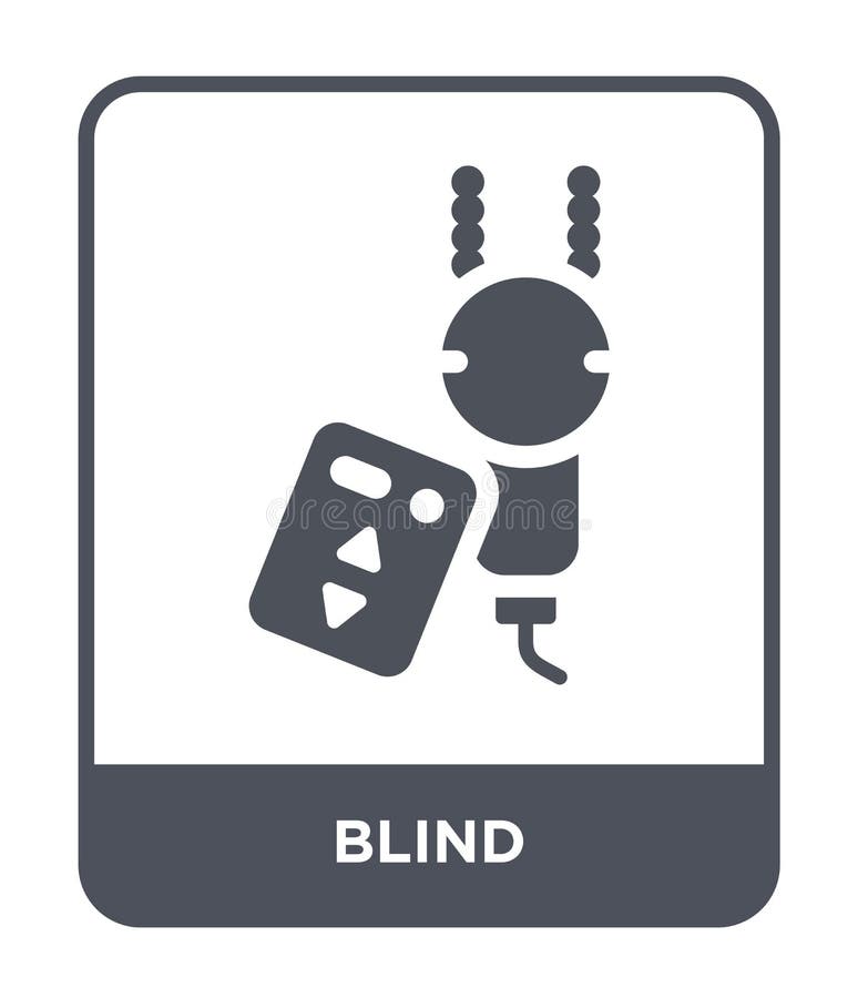 Blind Icon in Trendy Design Style. Blind Icon Isolated on White ...