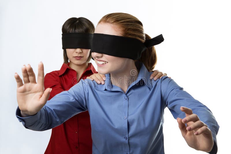 Blind leading the blind stock image. Image of despair - 55691079