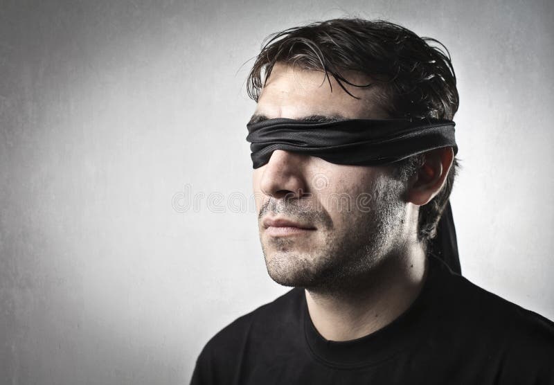 Blind man stock image. Image of concept, black, blindfolded - 19975967