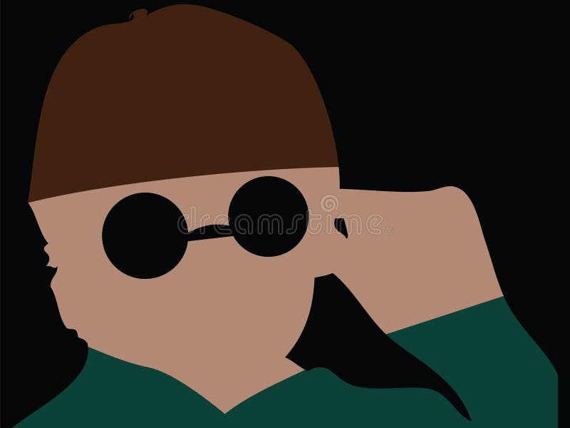 Little Blind Boy Walking stock vector. Illustration of disabled - 150738895