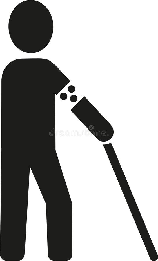 Blind man icon stock illustration. Illustration of silhouette - 107149800