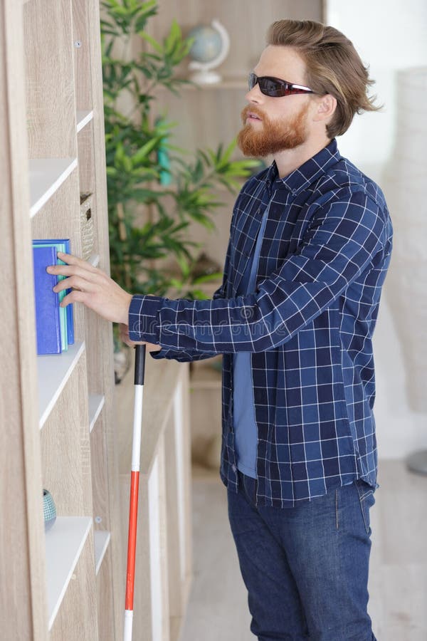 Blind Man Reaching for Book Stock Photo - Image of blind, help: 102665974