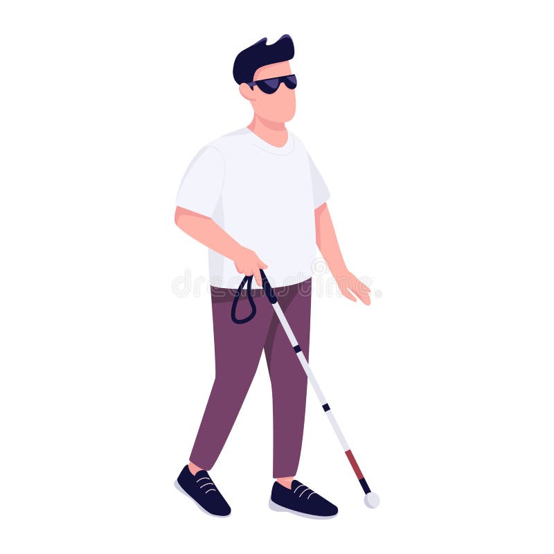 Blind Man Cartoon Stock Illustrations – 1,500 Blind Man Cartoon Stock ...