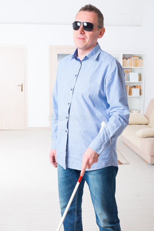 Blind man stock photo. Image of disabled, eyeless, guidance - 61081814