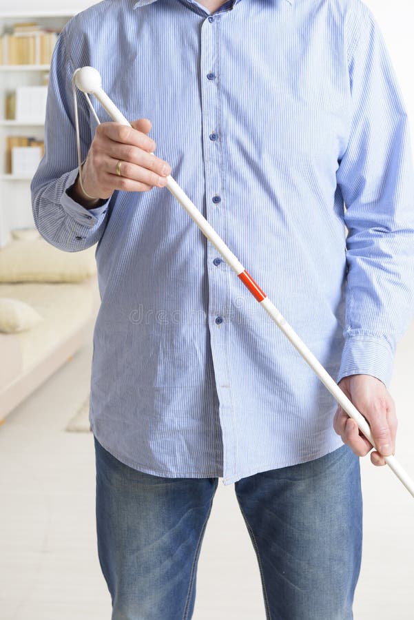 Blind man stock photo. Image of guidance, smile, young - 53222912