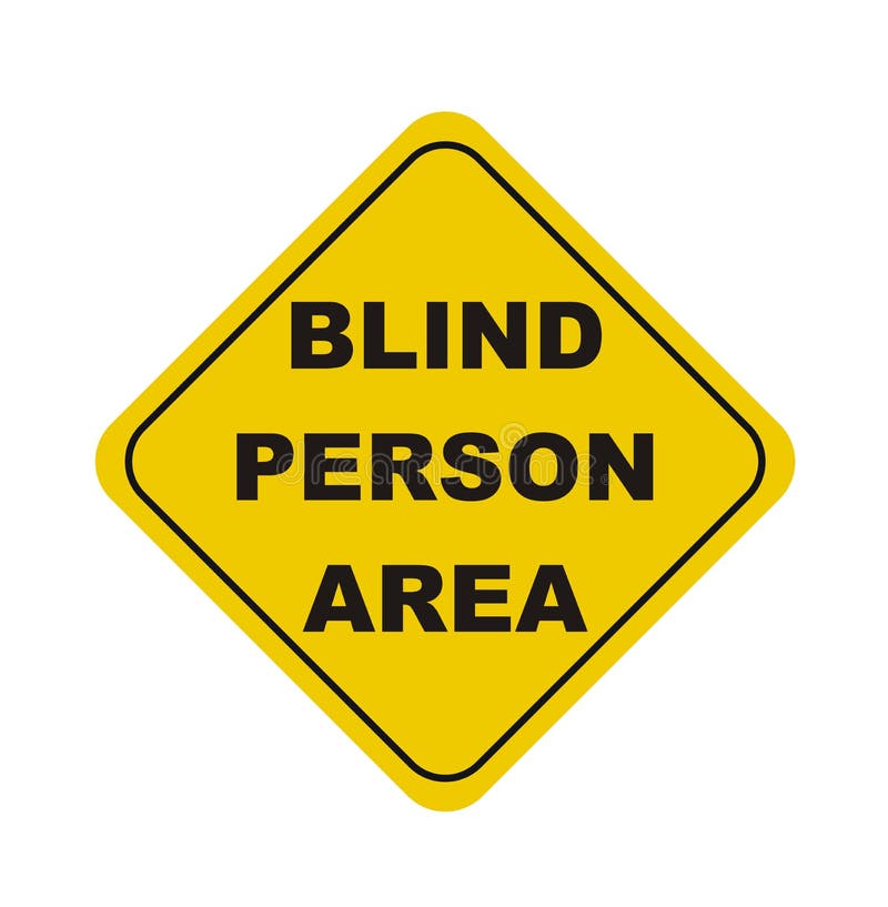 Blind Spot Sign. Take Care Sign. Road Sign Eps Ten Stock Illustration ...