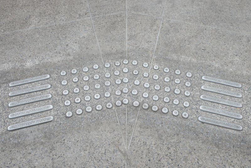 Blind Sidewalks To Help Guide the Way for Blind People Stock Image ...
