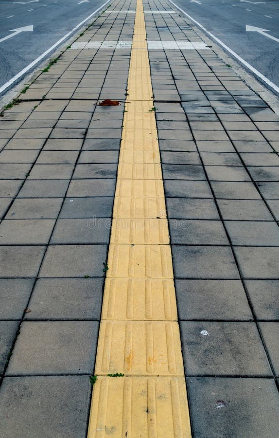 Blind tactile way stock photo. Image of symbol, pavement - 96127476