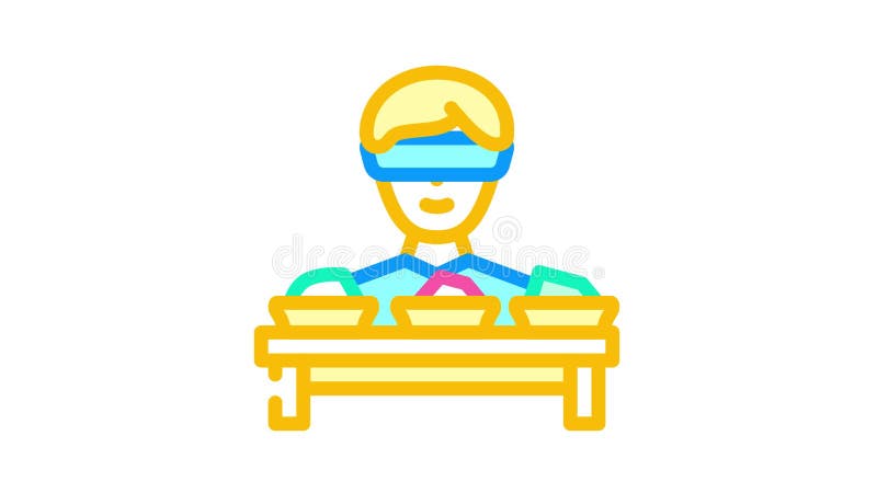 Blind Testing Color Icon Animation Stock Video - Video of wine, lesson ...