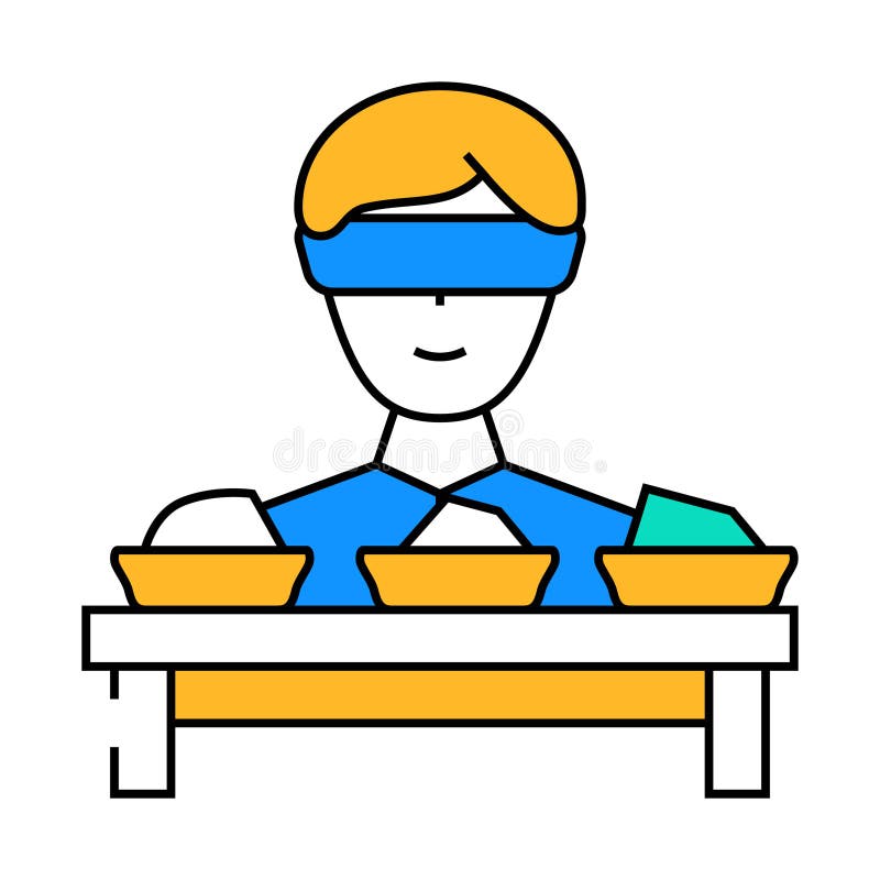 Blind Testing Icon Color Illustration Stock Vector - Illustration of ...