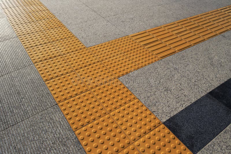 Sidewalk guides for blind stock image. Image of sidewalk - 87799935