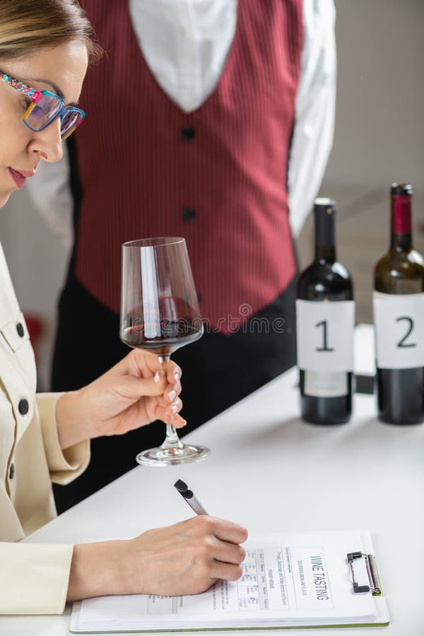 Blind wine tasting stock image. Image of techniques - 277028423