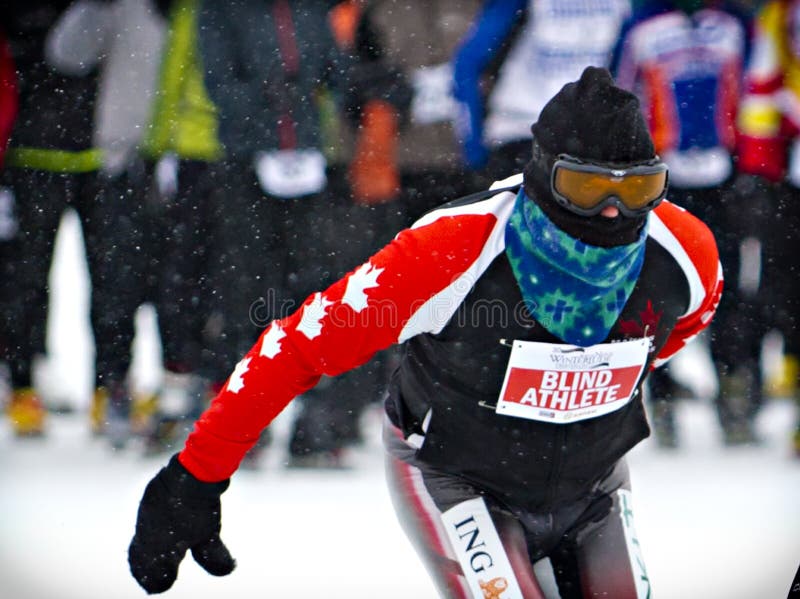 Blinde Atleet redactionele stock foto. Image of scenario - 29007588