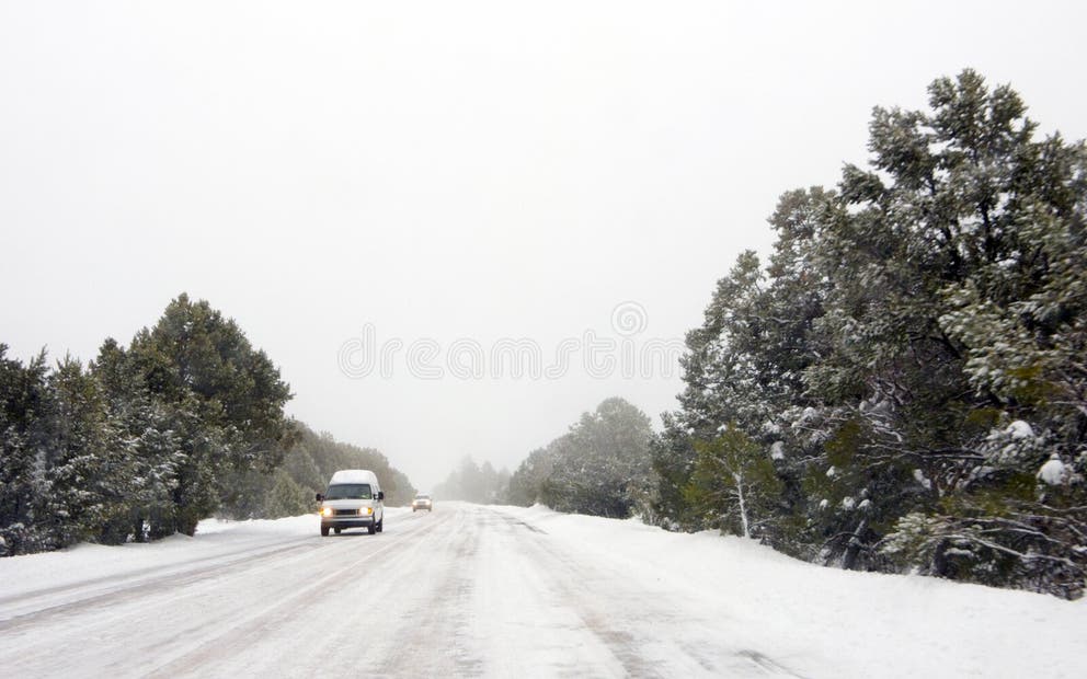 Blinding Snow Storm stock photo. Image of cars, winter - 7616672