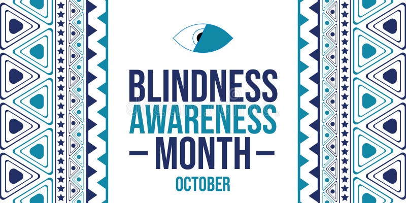 Blindness Awareness Month Banner for October 2024, Promoting Education ...