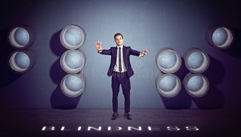 Blindness Concept Background Stock Photo - Image of white, suit: 107445456