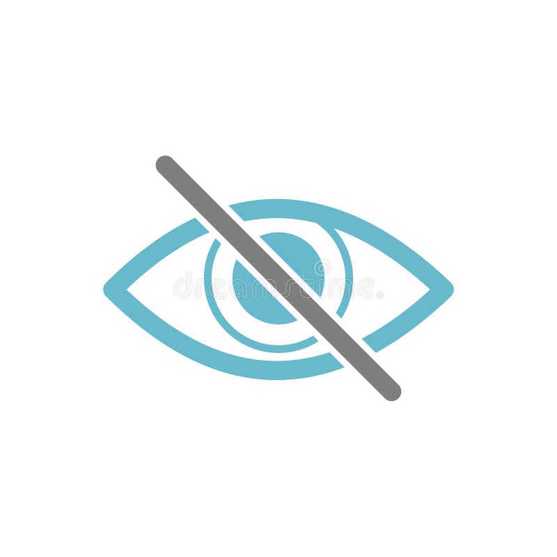 Blindness Icon on White Background for Graphic and Web Design, Modern ...