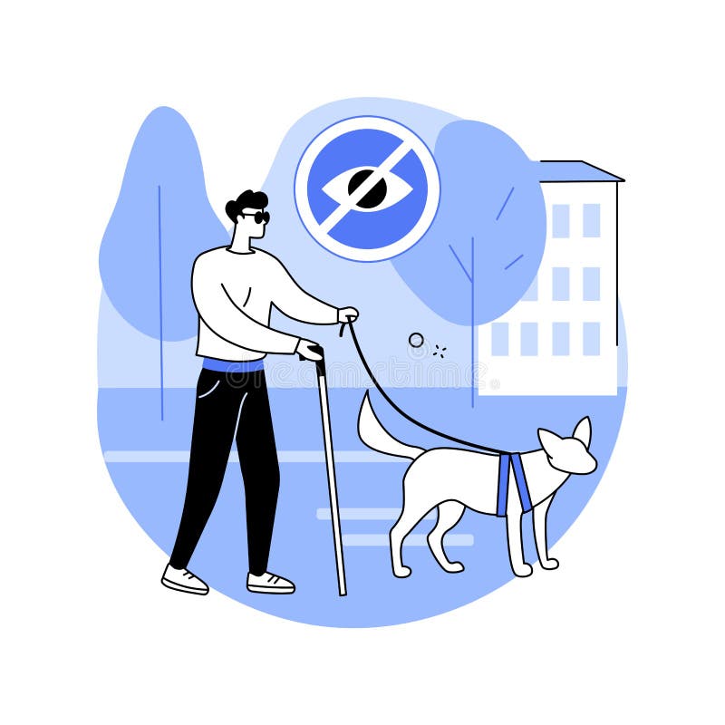 Blindness and Vision Loss Abstract Concept Vector Illustration. Stock ...