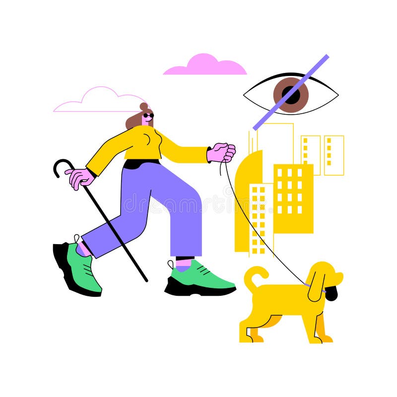 Blindness and Vision Loss Abstract Concept Vector Illustration. Stock ...