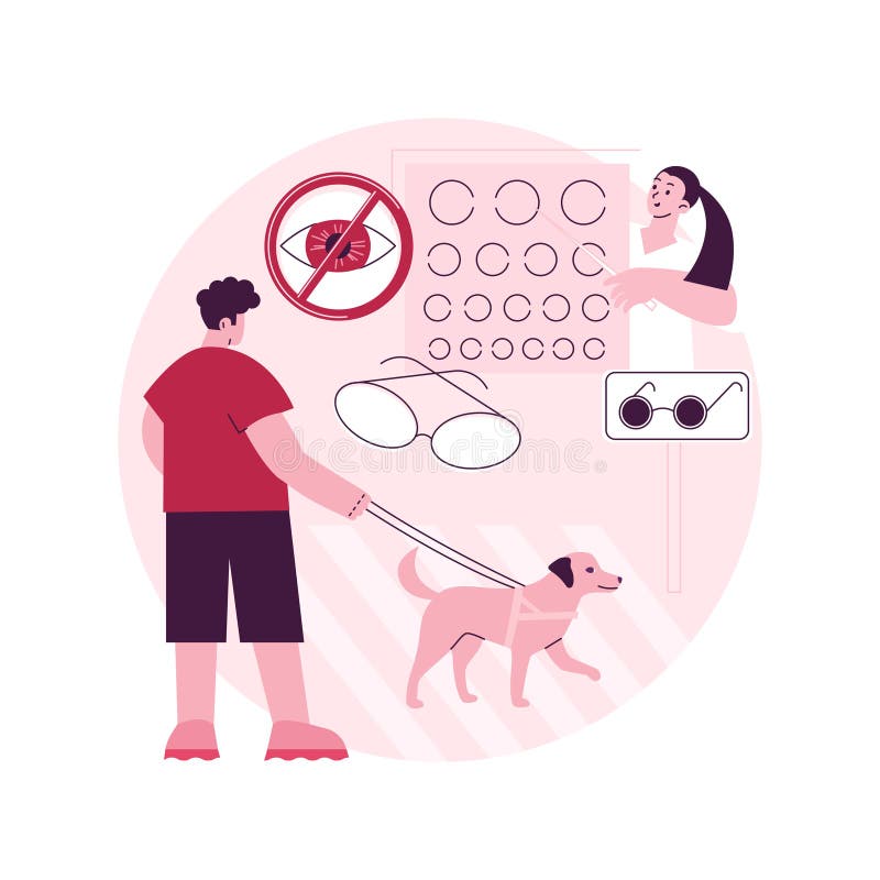 Blindness and Vision Loss Abstract Concept Vector Illustration. Stock ...