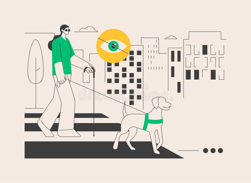 Blindness and Vision Loss Abstract Concept Vector Illustration. Stock ...