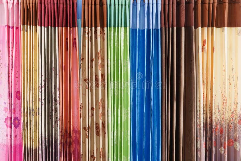Blinds, Curtains, Drape Multi Color Stock Image - Image of abstract ...
