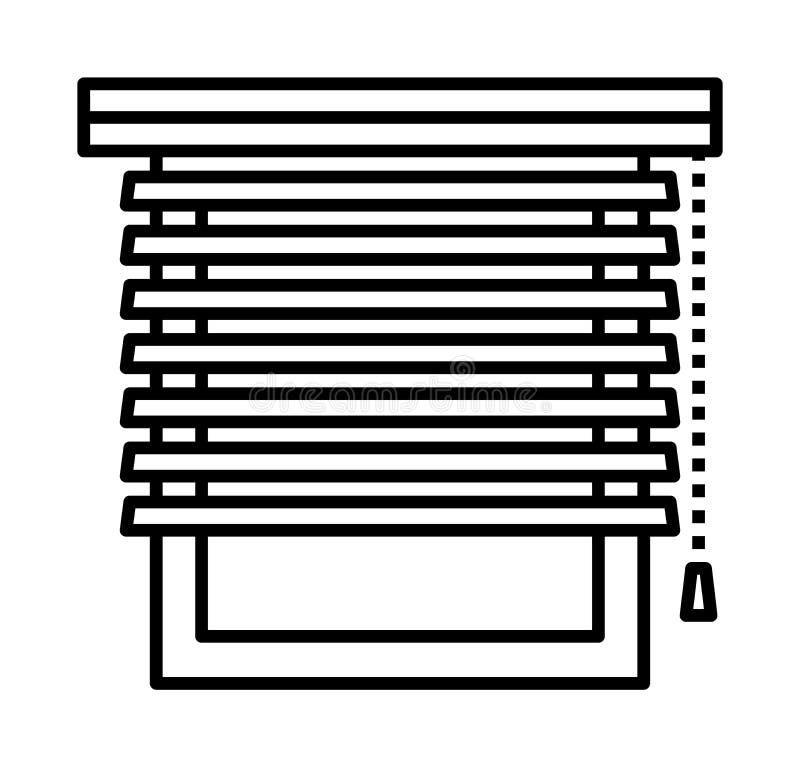 Room Blinds Furniture Outline Stock Illustrations – 110 Room Blinds ...