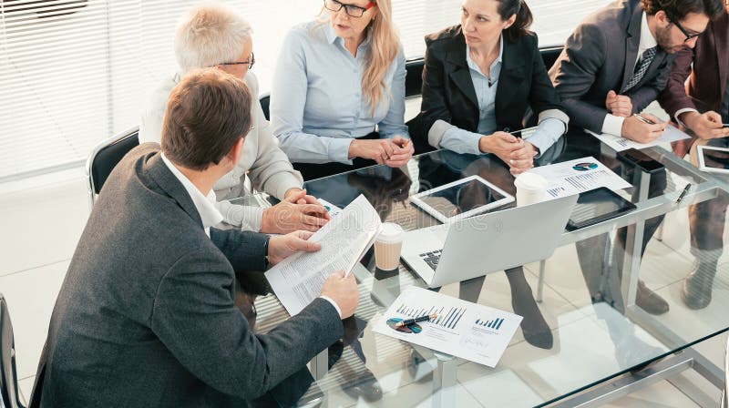 Through the Blinds. Office Employees and at the Workplace Stock Photo ...