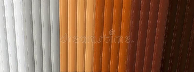 Blinds samples stock image. Image of brown, samples, interior - 19518995