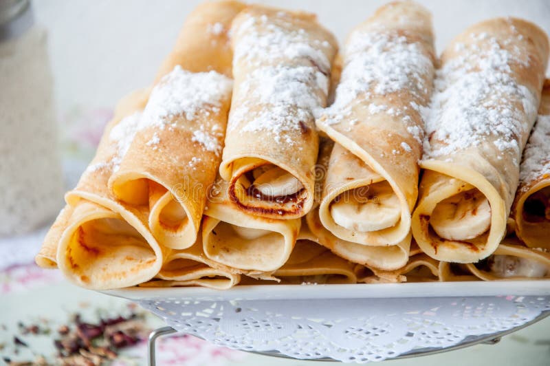 Sweet Blini pancake stock image. Image of cake, horizontal - 93785815