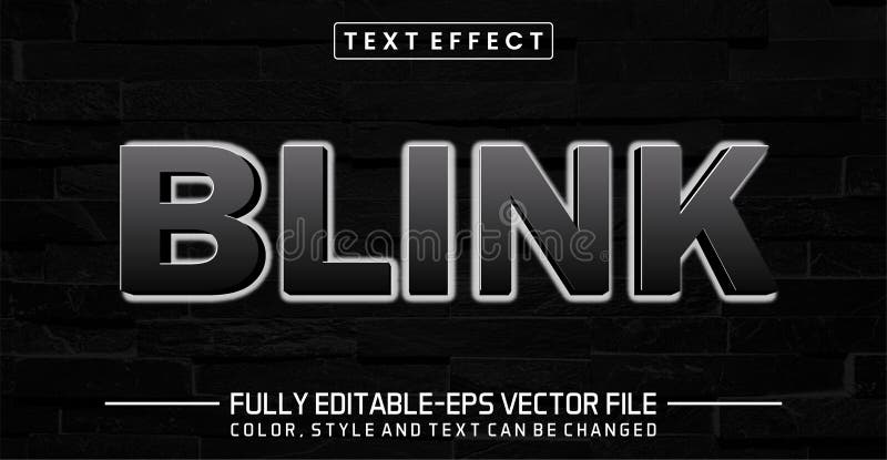 Blink Glowing Yellow Light Background Text Effect. Editable Text Effect ...